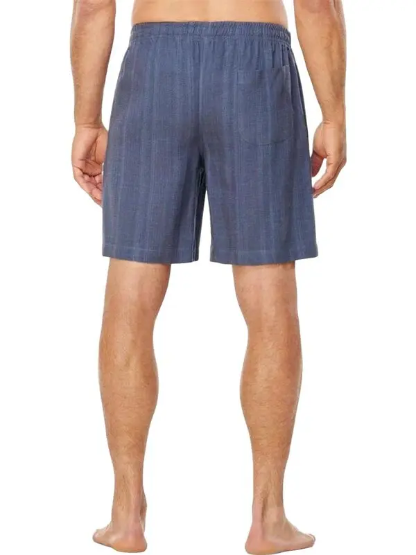 Majestic International Striped Lounge Shorts - Chambray