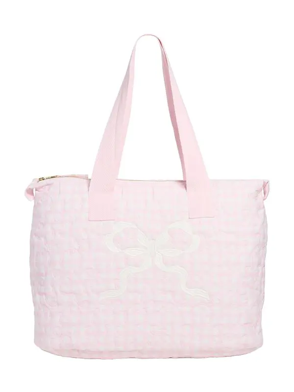 LoveShackFancy Oran Weekender Tote - Angel Pink
