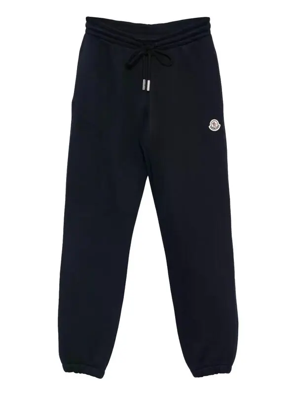 Moncler Logo-patch Sweatpants - Blue