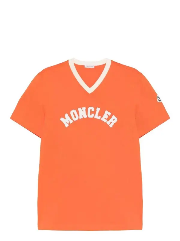 Moncler Logo-print T-shirt - Orange