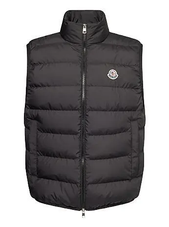Moncler Brand-badge Shell-down Gilet - Black