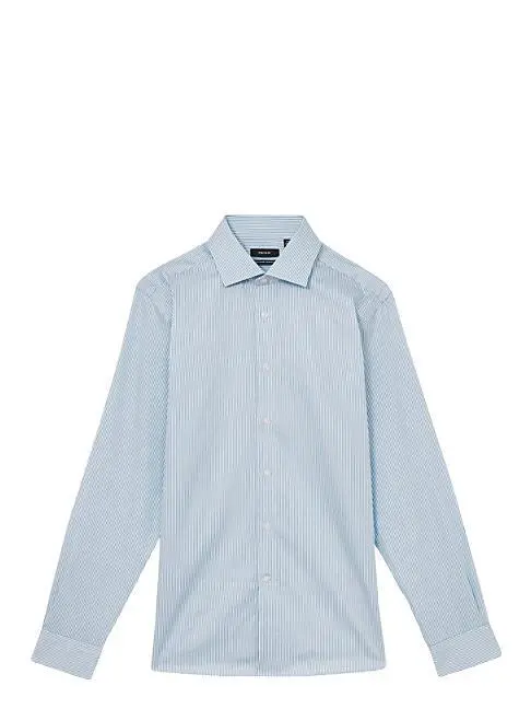 REISS Remote Bengal Regular-fit Striped Cotton Shirt - Blue Stripe