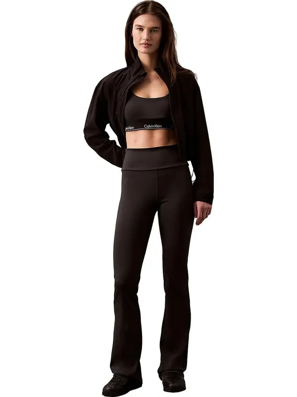 Calvin Klein Modern Sport Flared Pants - Black
