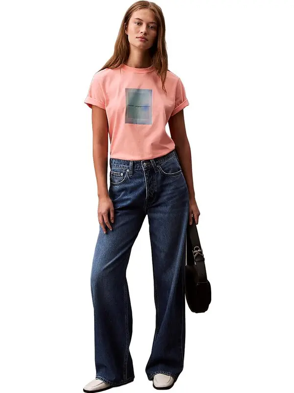 Calvin Klein Graphic Classic T-shirt - Peach Amber