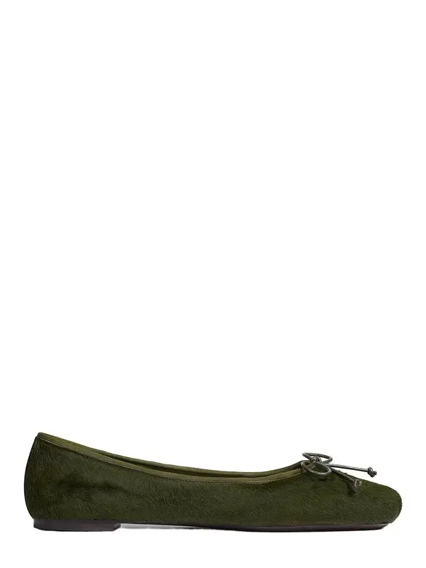 Khaite Charlotte Ballerina Flat - Racing Green