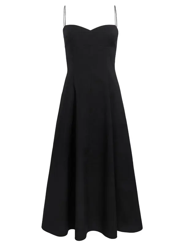 Khaite Isabella Dress With Print - Black