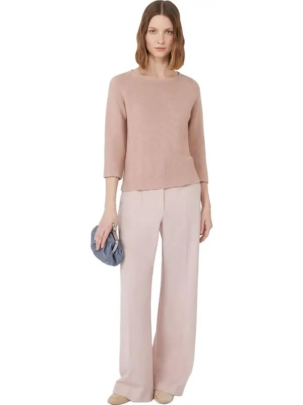 Max Mara Cotton Yarn Sweater - Powder