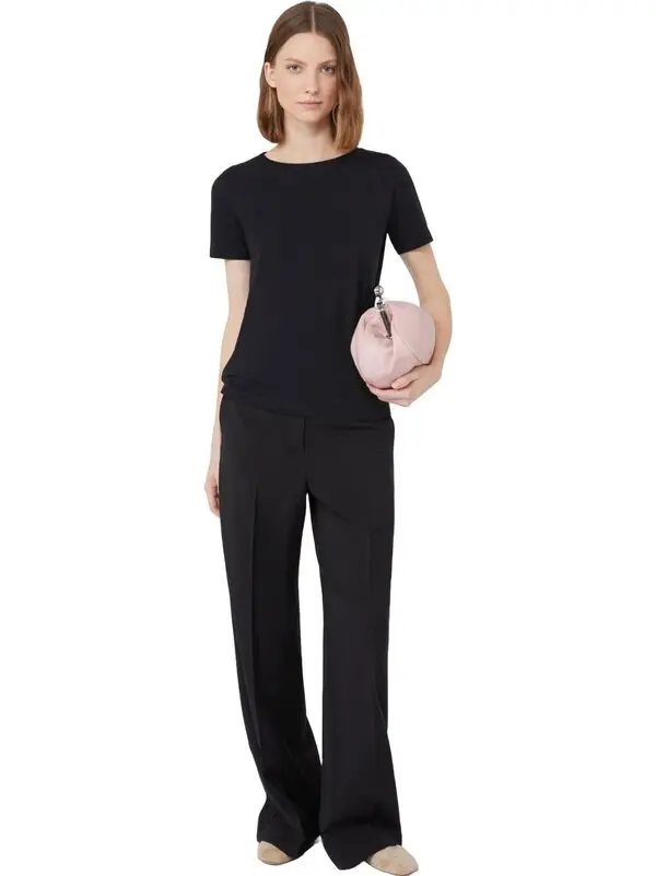 Max Mara Organic Cotton Jersey T-shirt - Black