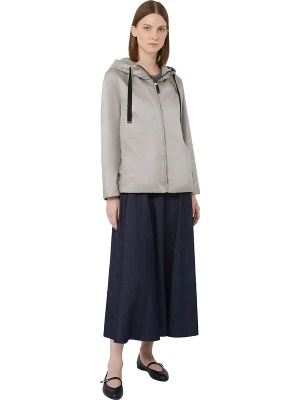 Max Mara Padded Water-repellent Hooded Jacket - Light Grey