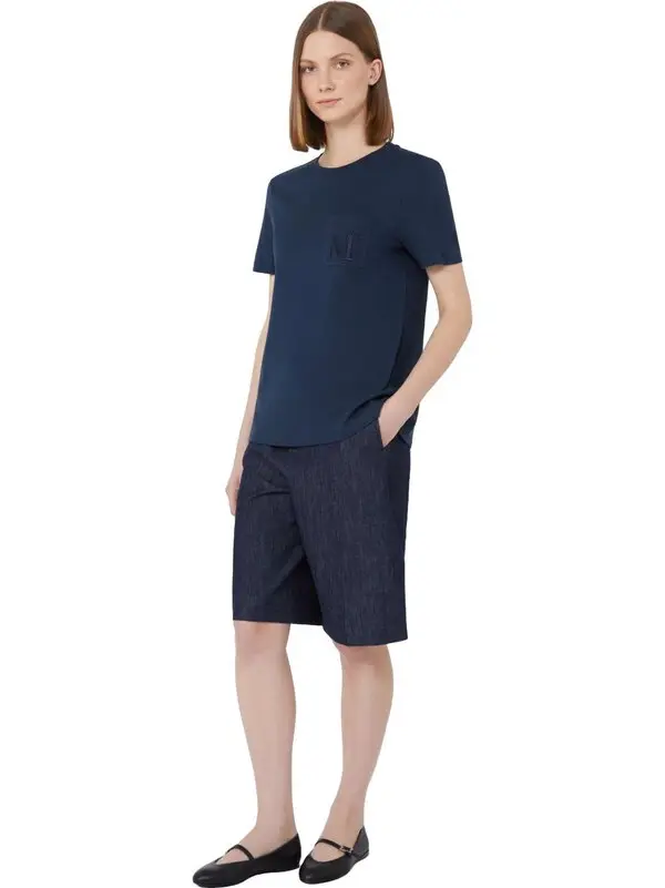 Max Mara Cotton Jersey T-shirt - Ultramarine