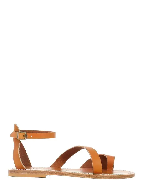K.JACQUES Ankle-strap Flat Sandals - Brown