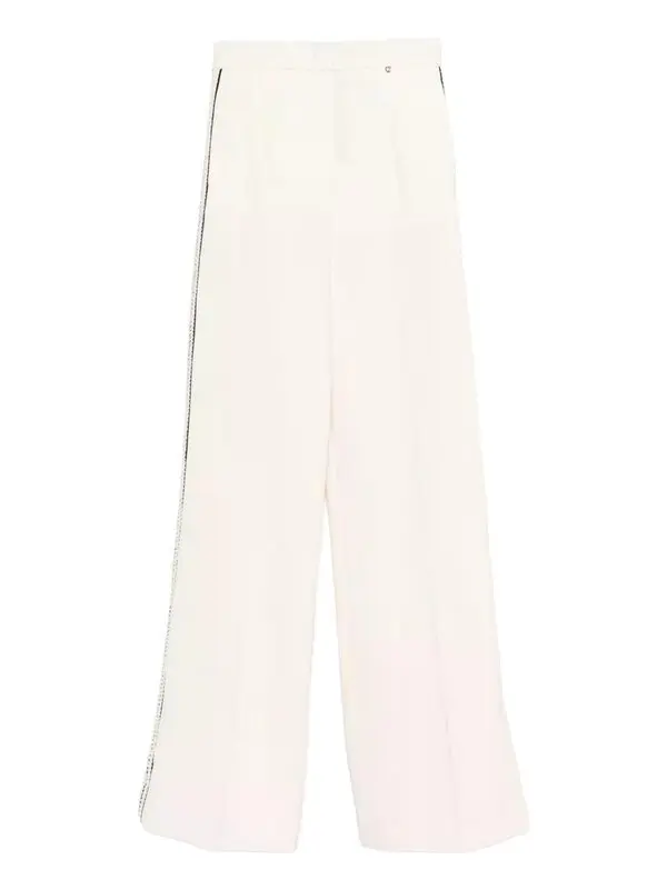 NISSA Side-stripe Trousers - Neutrals