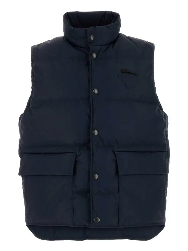 Prada Re-nylon Sleeveless Down Jacket - Blue