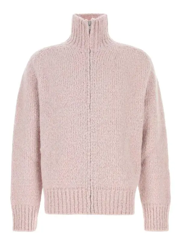 JIL SANDER Mohair Blend Cardigan - Pink