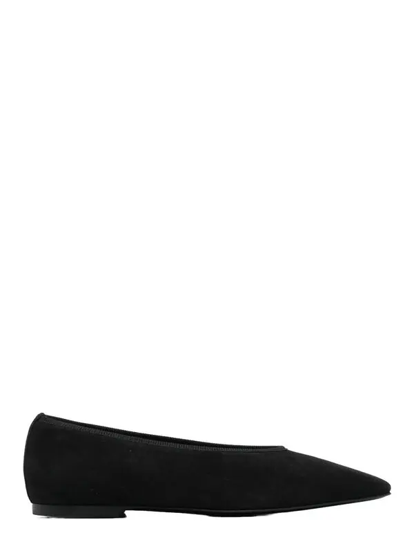 TOTEME Suede Ballerinas - Black