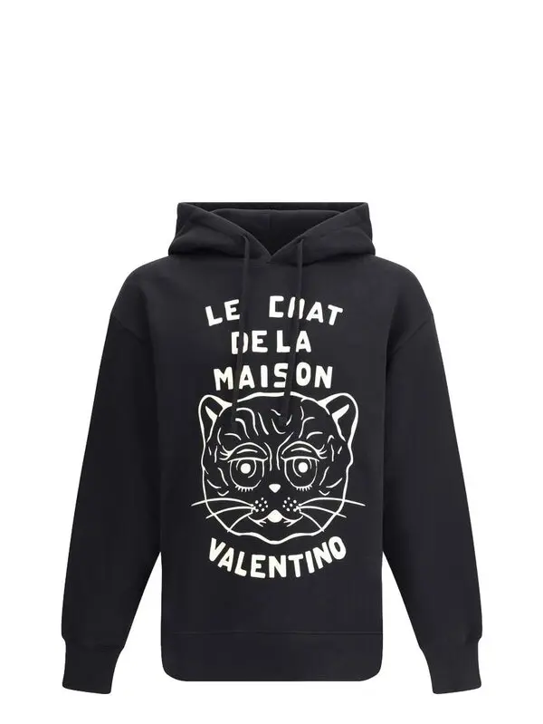 Valentino Garavani Le Chat De La Maison Hoodie - Black