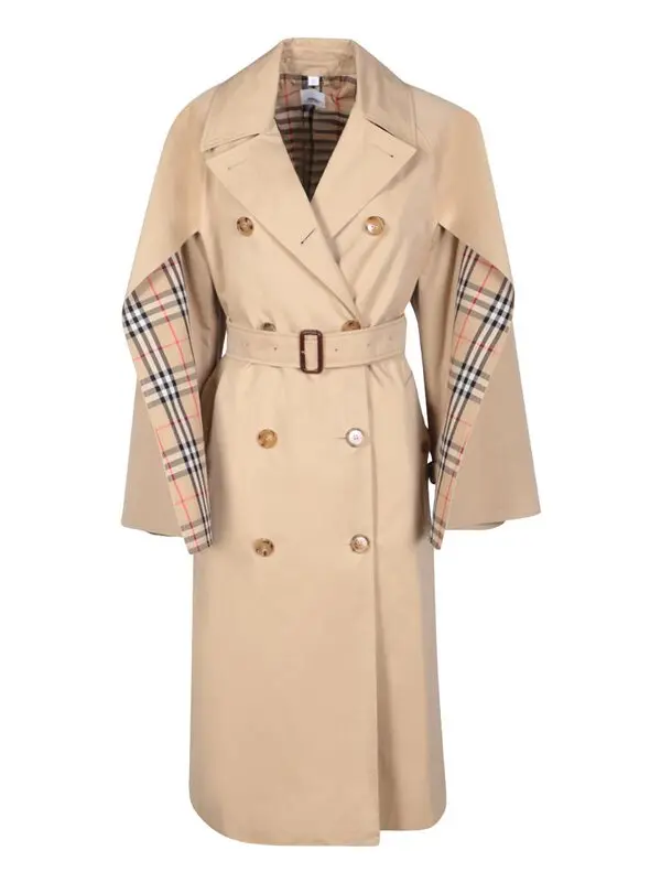 Burberry Cotton Trench Coat - Beige