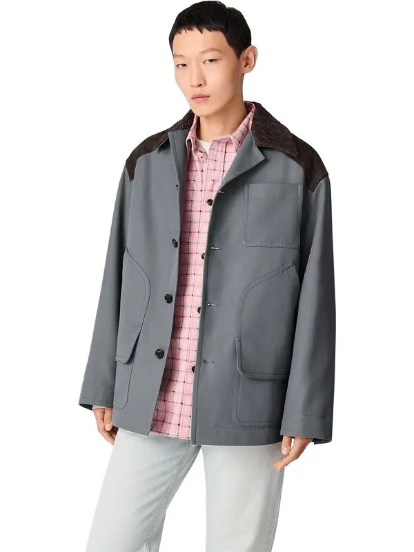 Bottega Veneta Cotton Canvas Blouson - Thunder