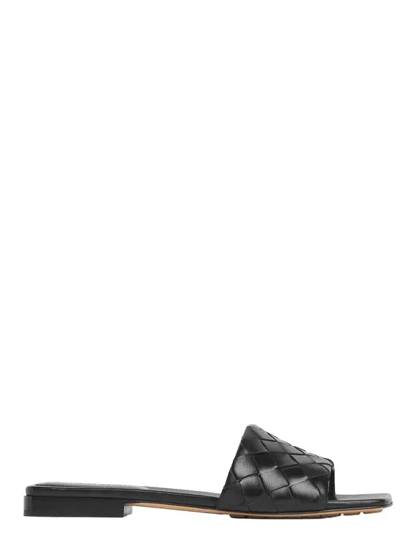 Bottega Veneta Parco Flat Mule - Black