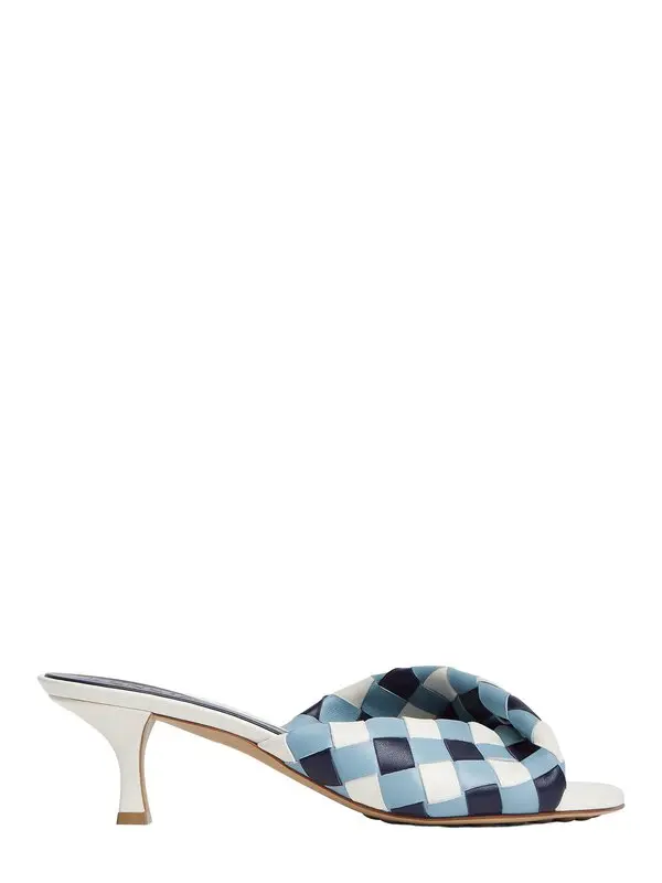 Bottega Veneta Blink Mule - Abyss/new Ice/white