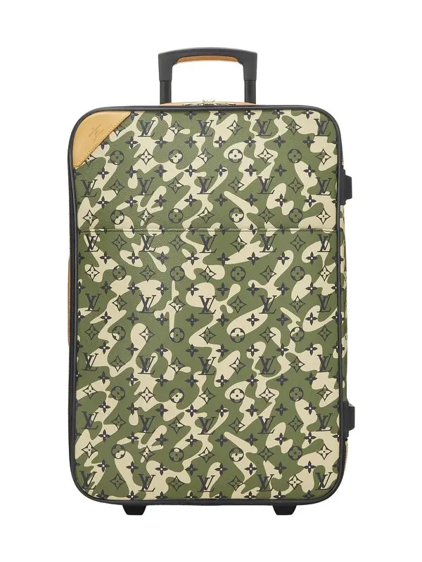 LOUIS VUITTON Takashi Murakami Monogramouflage Pegase 60 - Green