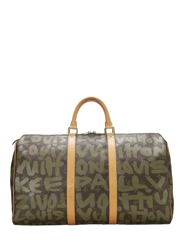 LOUIS VUITTON Stephen Sprouse Monogram Graffiti Keepall 50 - Green