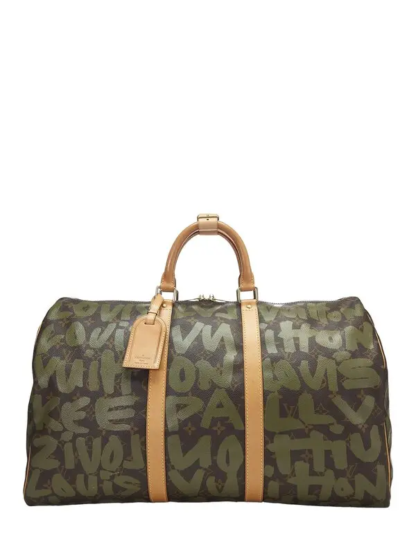 LOUIS VUITTON Stephen Sprouse Monogram Graffiti Keepall 50 - Green