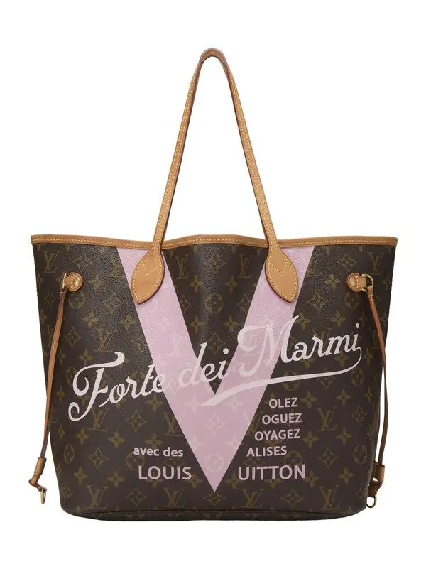 LOUIS VUITTON Monogram Forte Dei Marmi V Neverfull - Pink