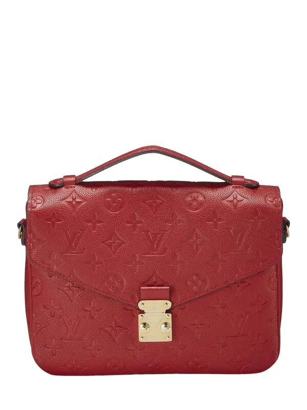 LOUIS VUITTON Orient Monogram Empreinte Pochette Metis - Red
