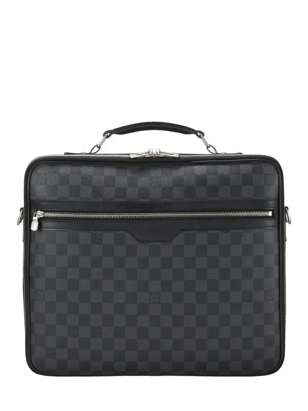 LOUIS VUITTON Damier Graphite Steeve Briefcase - Black
