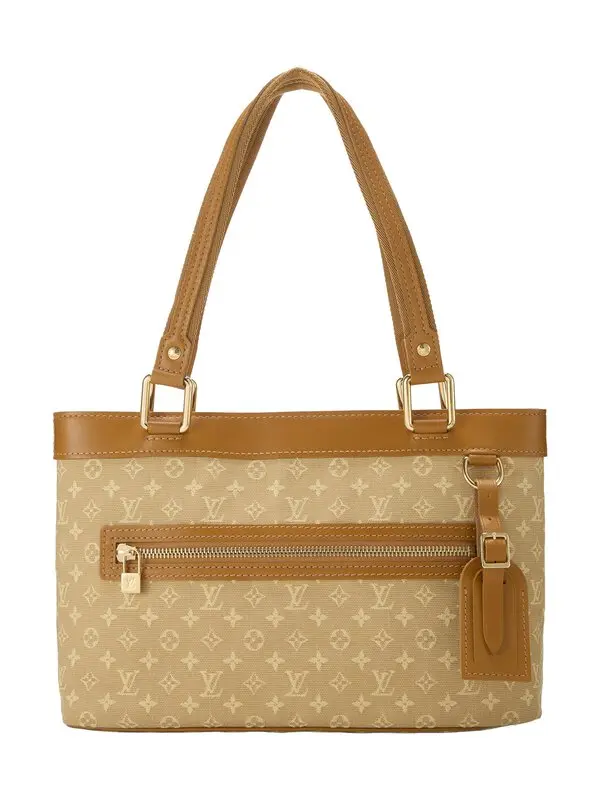 LOUIS VUITTON Monogram Mini Lin Lucille - Beige