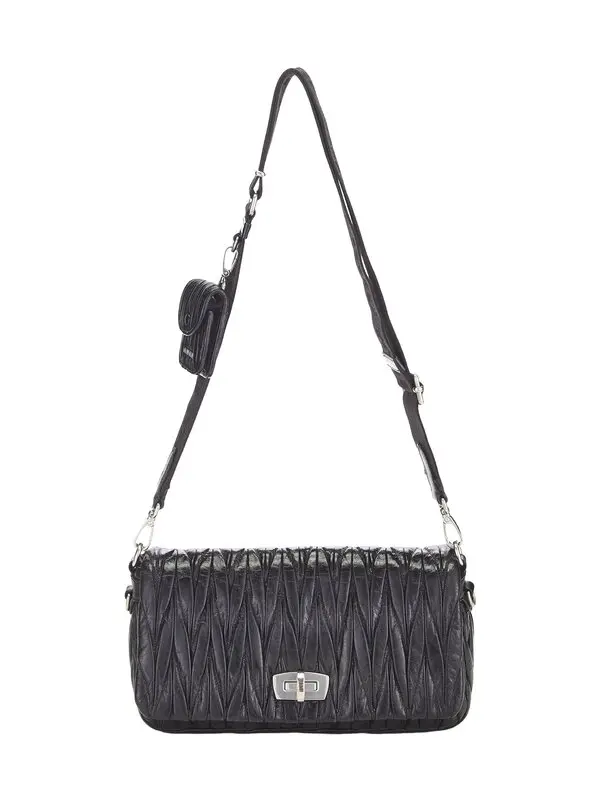 Miu Miu Nappa Crossbody - Black