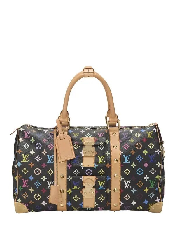LOUIS VUITTON Takashi Murakami X Monogram Multicolore Keepall 45 - Black