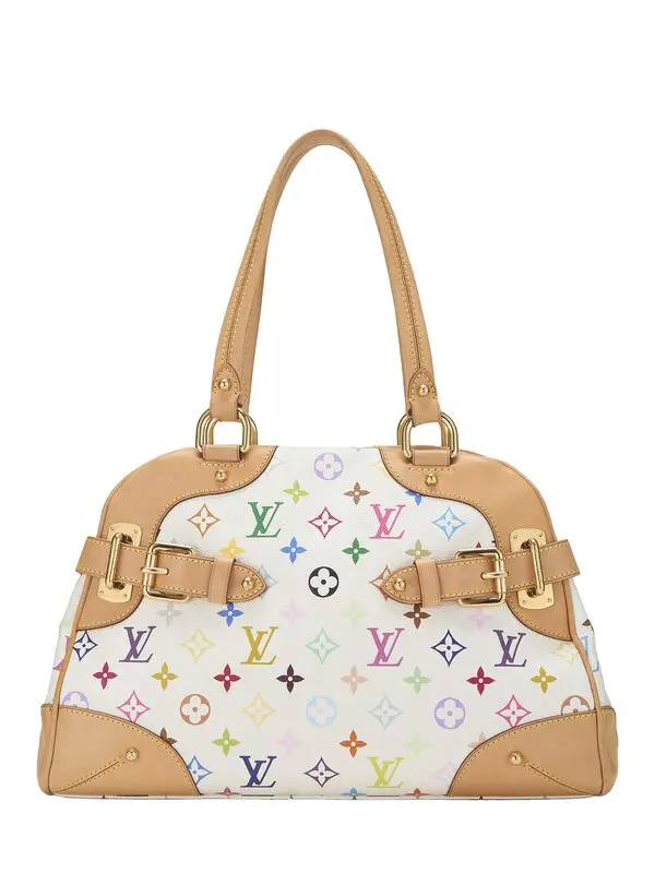 LOUIS VUITTON Takashi Murakami Monogram Multicolore Claudia - White