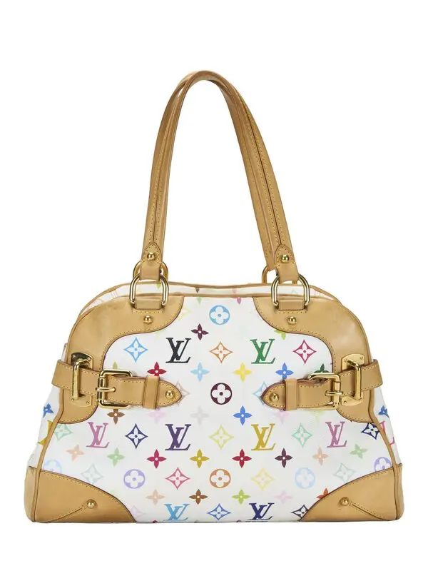 LOUIS VUITTON Takashi Murakami Monogram Multicolore Claudia - White