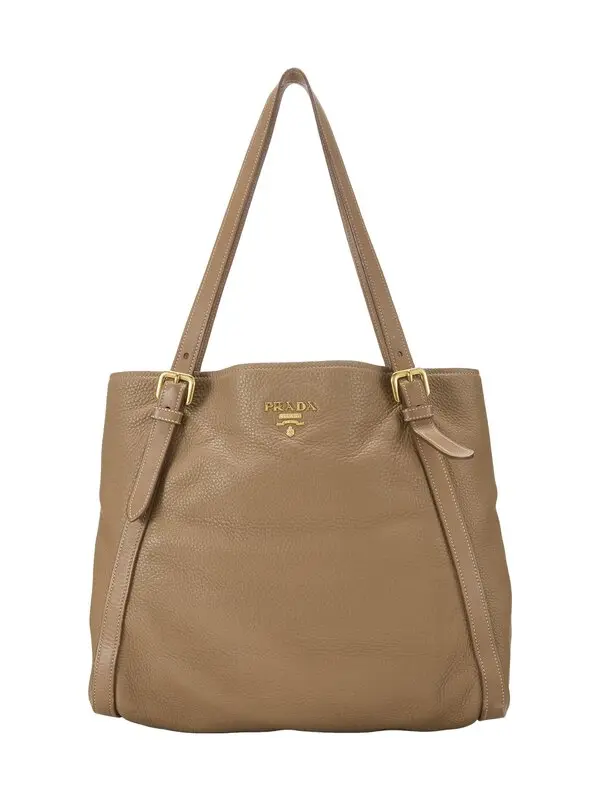 Prada Vitello Daino Tote - Beige