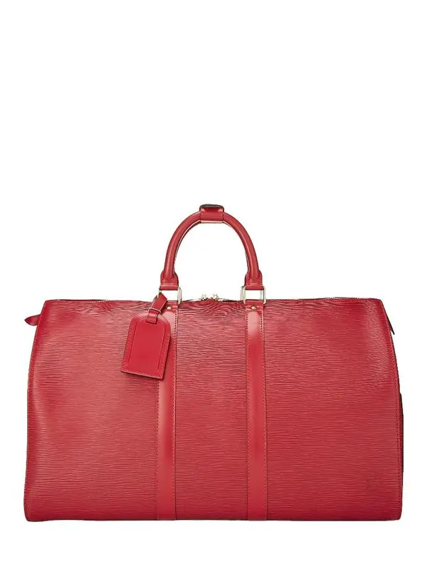 LOUIS VUITTON Epi Keepall 45 - Red