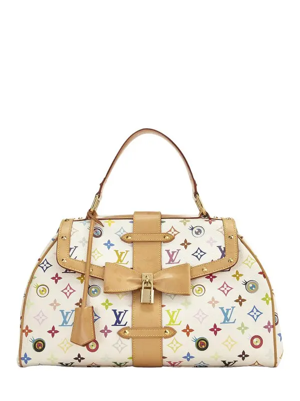 LOUIS VUITTON Takashi Murakami Eye Love Monogram Sac Retro Gm - White