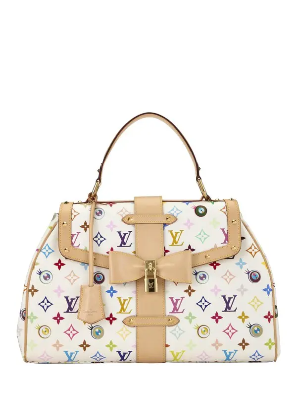 LOUIS VUITTON Takashi Murakami Eye Love Monogram Sac Retro Gm - White