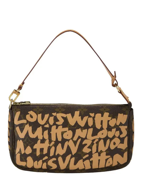 LOUIS VUITTON Stephen Sprouse X Monogram Graffiti Pochette Accessoires - Brown