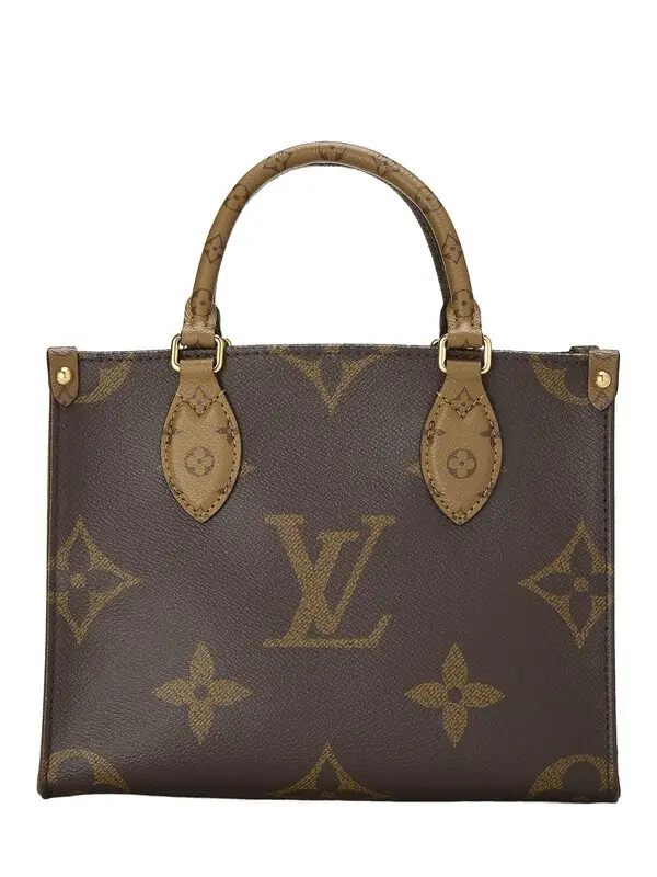 LOUIS VUITTON Monogram Reversed Giant On The Go - Brown