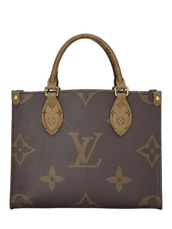 LOUIS VUITTON Monogram Reversed Giant On The Go - Brown