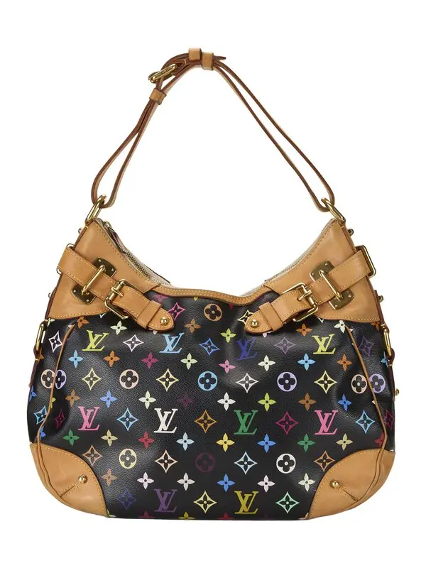 LOUIS VUITTON Monogram Multicolore Greta Hobo - Black