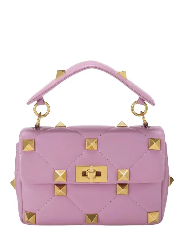 Valentino Garavani Roman Stud Top Handle Bag - Pink