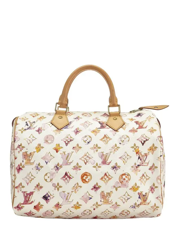 LOUIS VUITTON Richard Prince Monogram Watercolor Speedy 30 - White