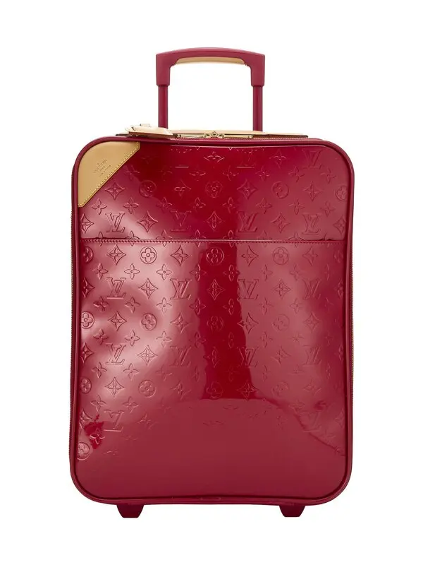 LOUIS VUITTON Cerise Vernis Pegase 45 Suitcase - Red