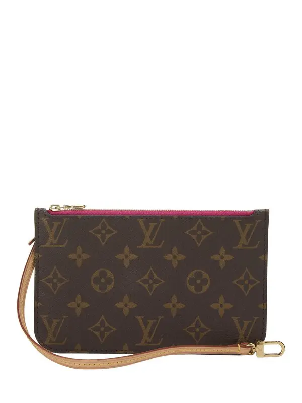 LOUIS VUITTON Monogram Neverfull Pouch - Pink