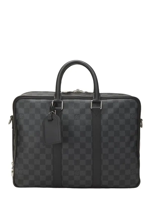 LOUIS VUITTON Damier Graphite Icare Nm - Black