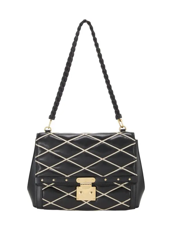 LOUIS VUITTON Malletage Pochette Flap Bag - Black