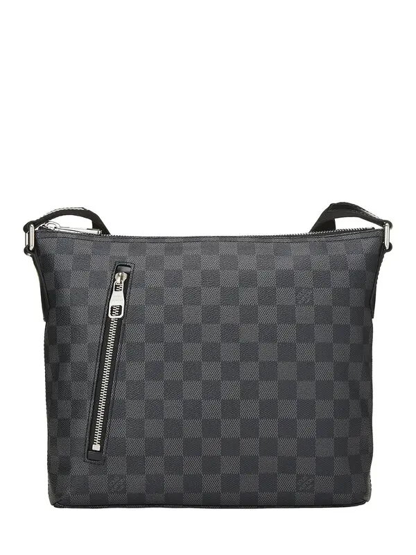 LOUIS VUITTON Damier Graphite Mick Messenger Bag - Black